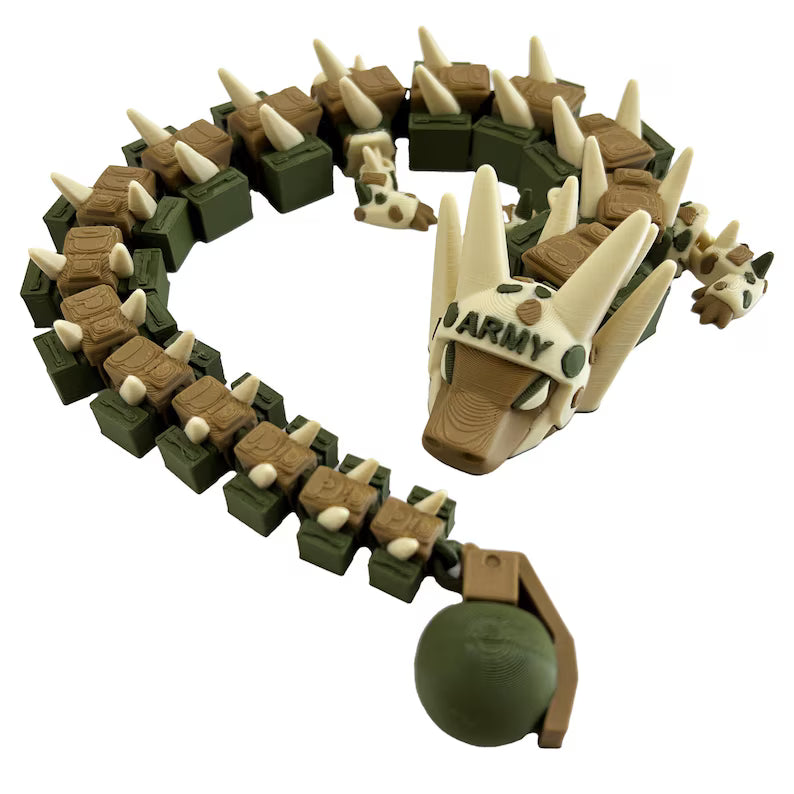United States Army 3d-Printed Articulated Dragon – AllStar 3D Prints